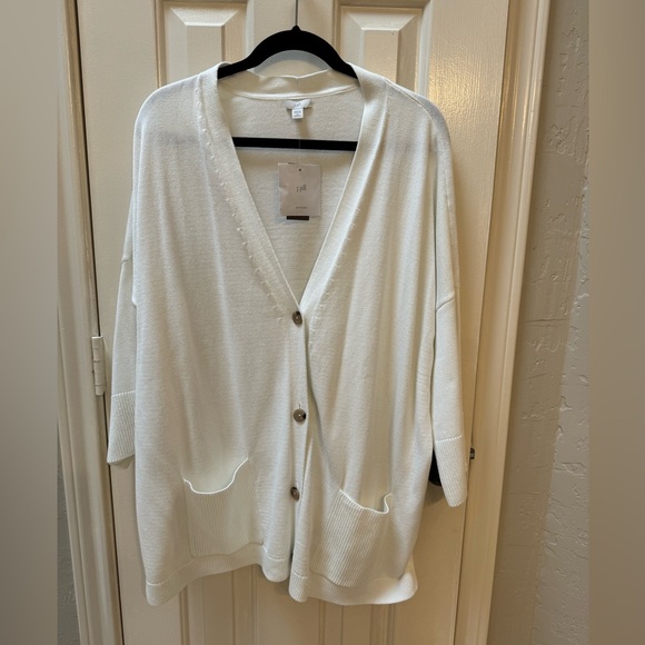 J. Jill | Sweaters | Nwt White 2x Jjill Cardigan | Poshmark